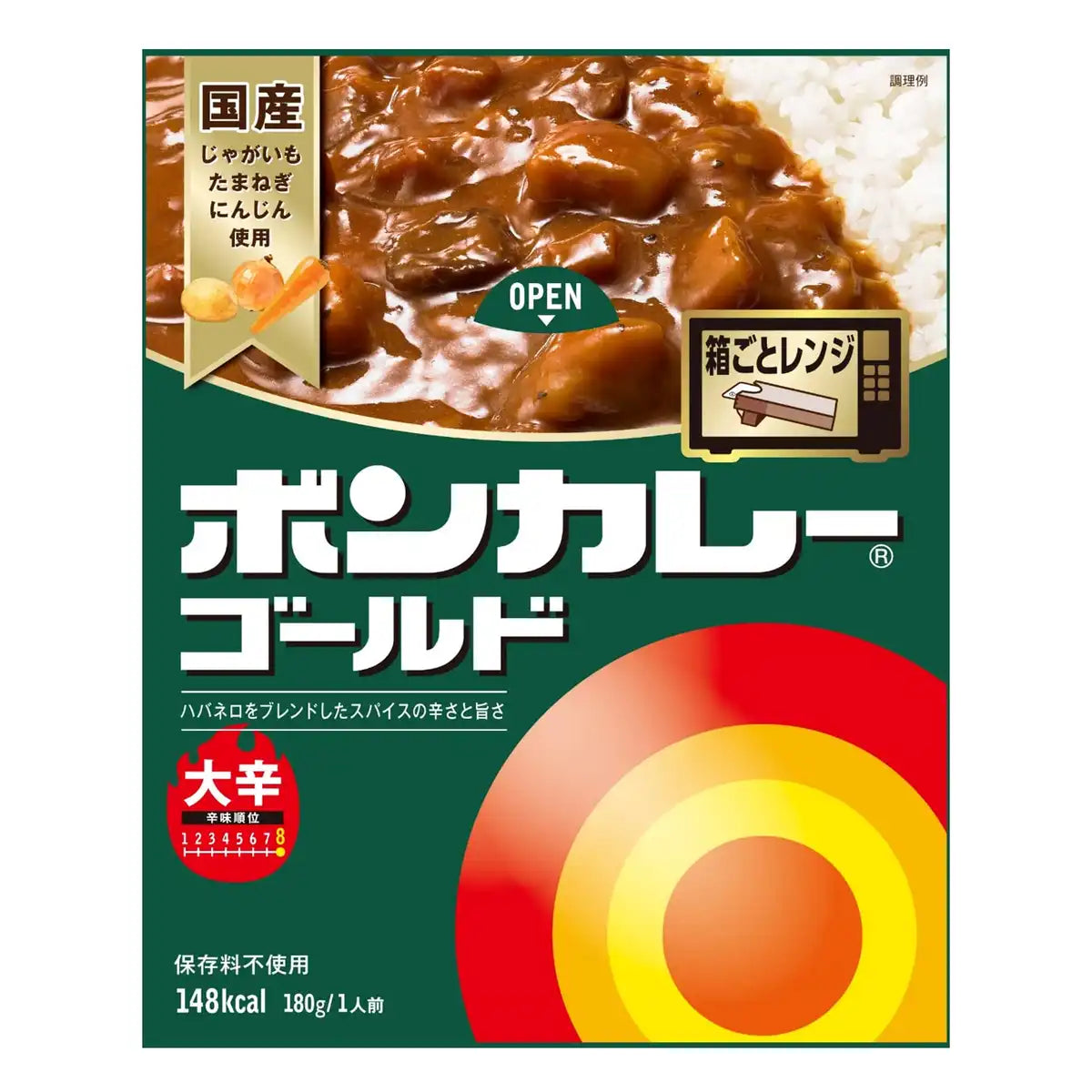Otsuka Foods Bon Curry Gold Instant Japanese Curry Extra Hot Sauce 180