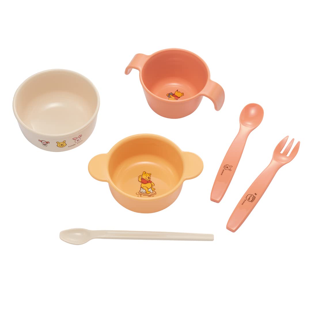 Combi Japan Baby Feeding Set Winnie The Pooh Edition Lightweight Durab