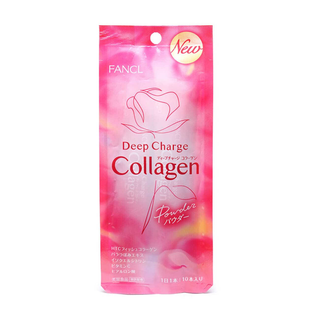 Fancl Deep Charge Collagen Powder 3.4G 10 Bottles Anti-Aging Supplemen