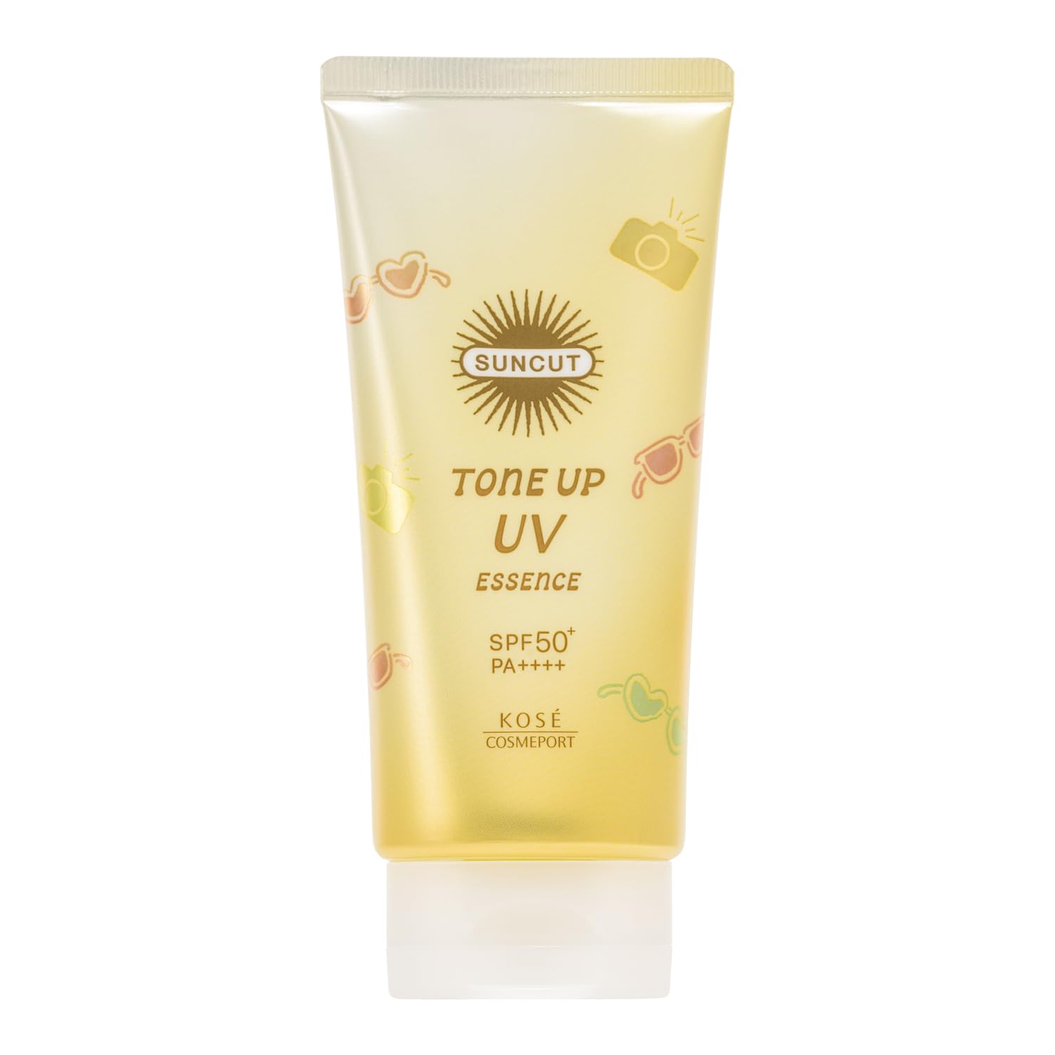 Suncut Kose Tone Up UV Essence SPF50+ PA++++ Lemon Yellow 80g Sunscree