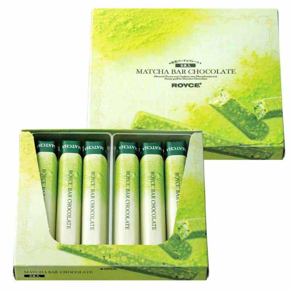 Royce Matcha Chocolate Bars 6 Piece Pack Premium Japanese Sweets