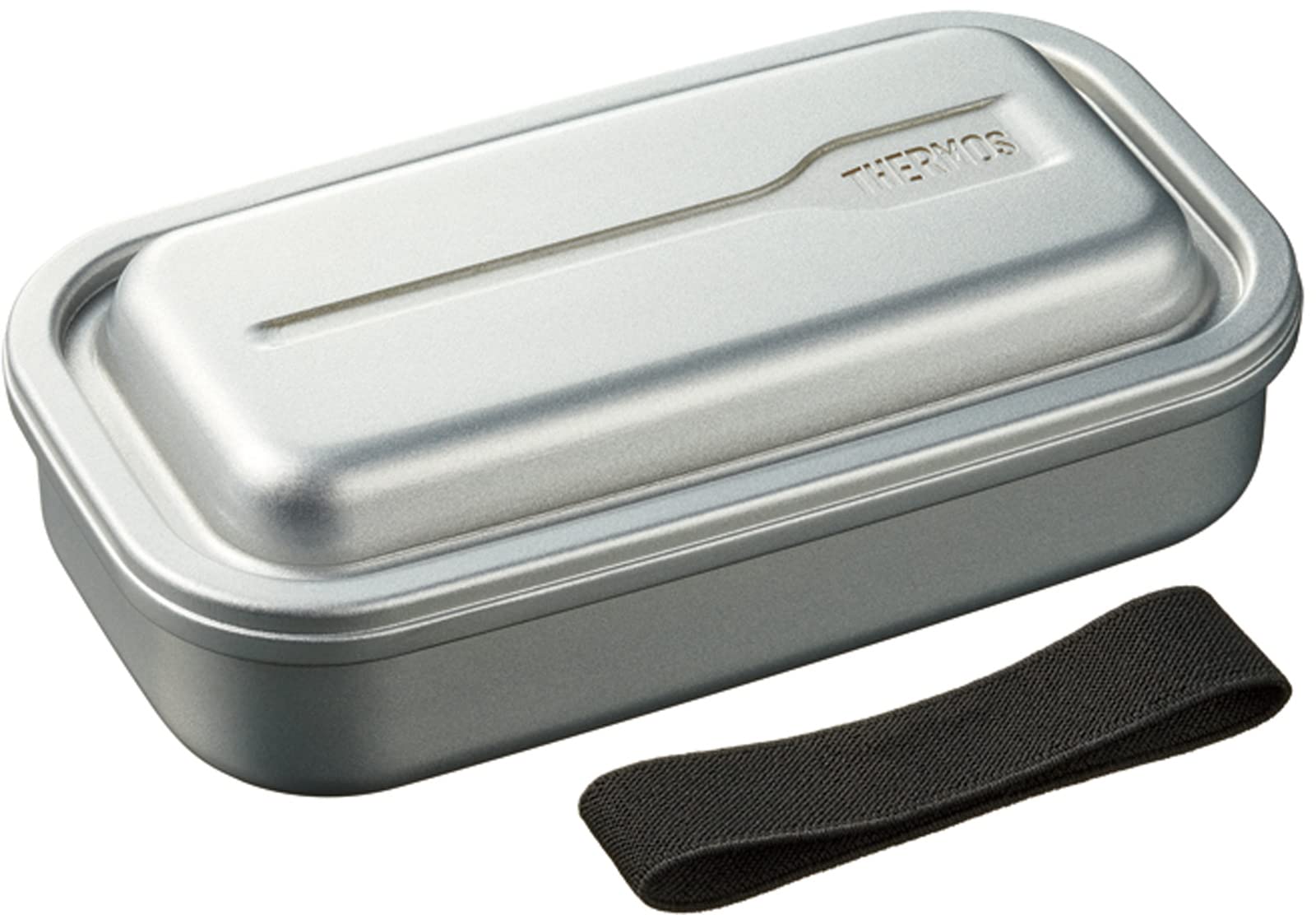 Thermos Silver Aluminum Lunch Box 800ml with Fluorine-Coated Interior
