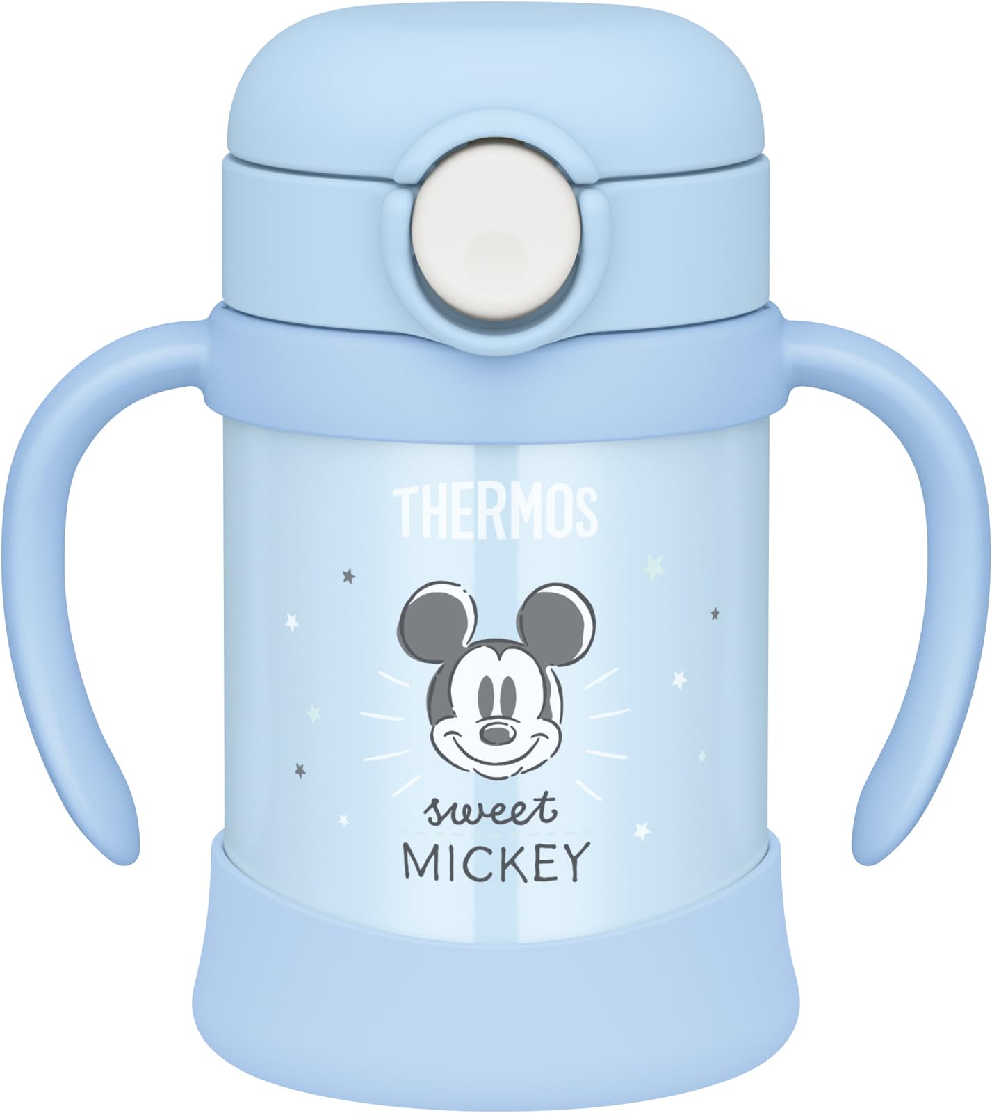 Thermos Disney Mickey Mouse Vacuum Baby Straw Mug 250ml Pastel Blue
