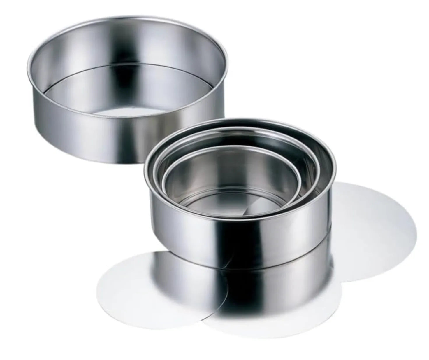 Akagawa Kibutsu Stainless Steel Round Cake Pan With Removable Bottom 2