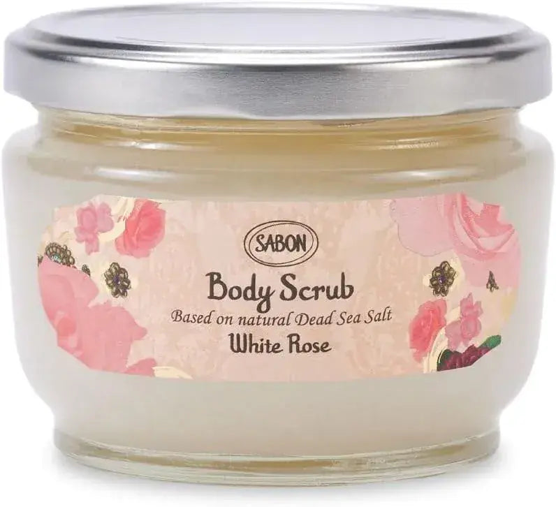 Sabon White Rose Body Scrub Exfoliating Cream for Skin 11.3 oz
