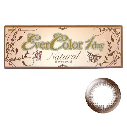 Ever Color 1Day Natural Brown Color Lens -3.75 Power Japan