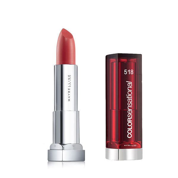 Maybelline Newyork Color Sensational Lipstick A 518 Brown Red 3.9g - L