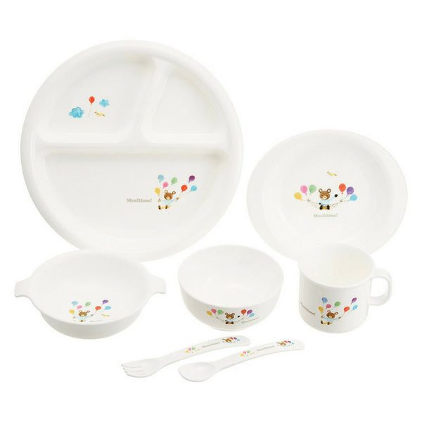 Osk Mealtime Baby Toddler Plastic Unbreakable Dinnerware Set (Gift-Box
