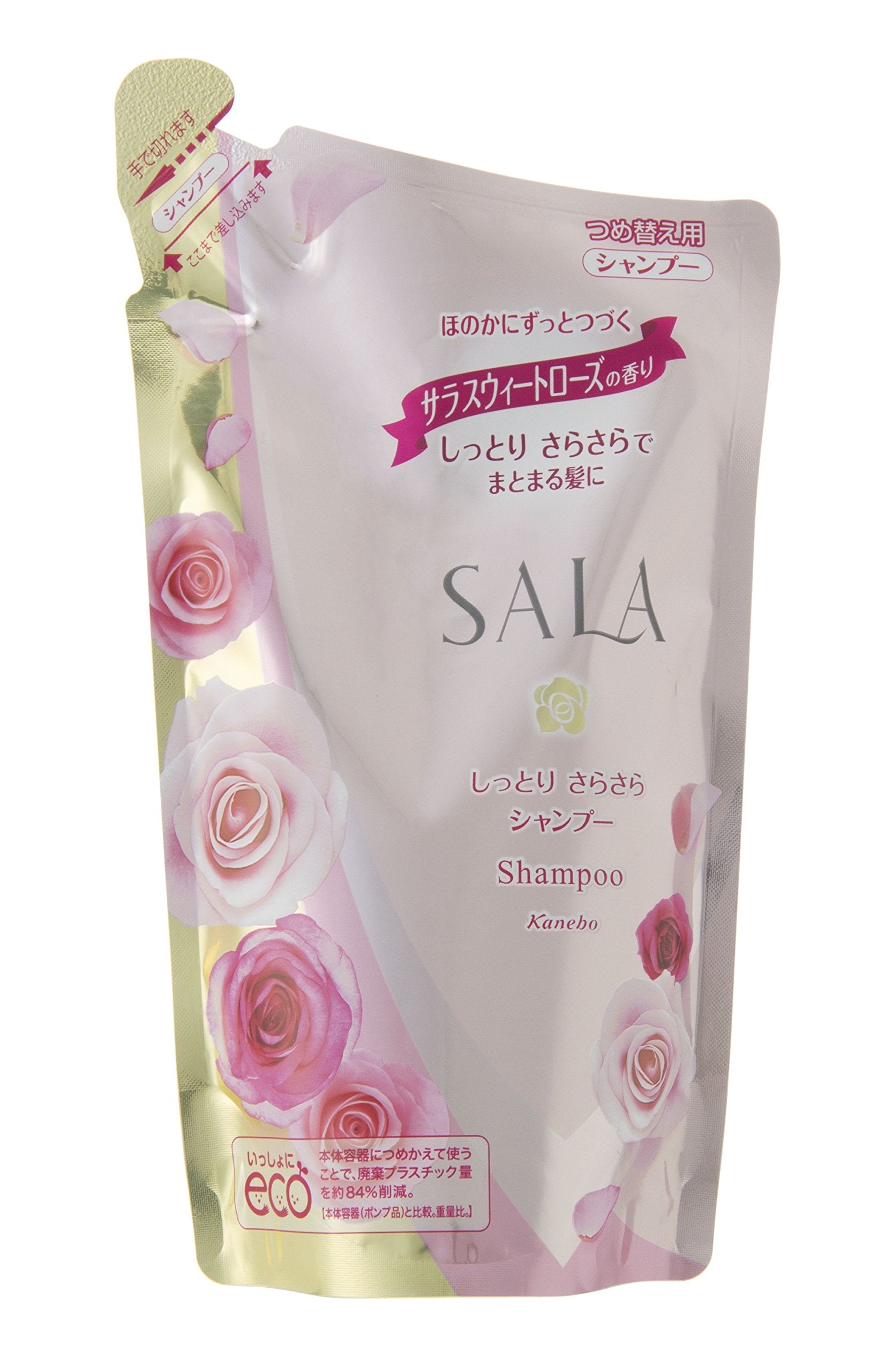 Sala Sweet Rose Fragrance Shampoo Moist & Smooth 350Ml (1Pc) - Made In