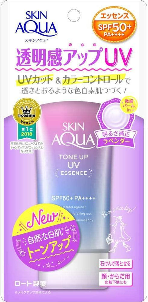 SKIN AQUA Transparency up Tone up UV essence Sunscreen Heart-throbbing