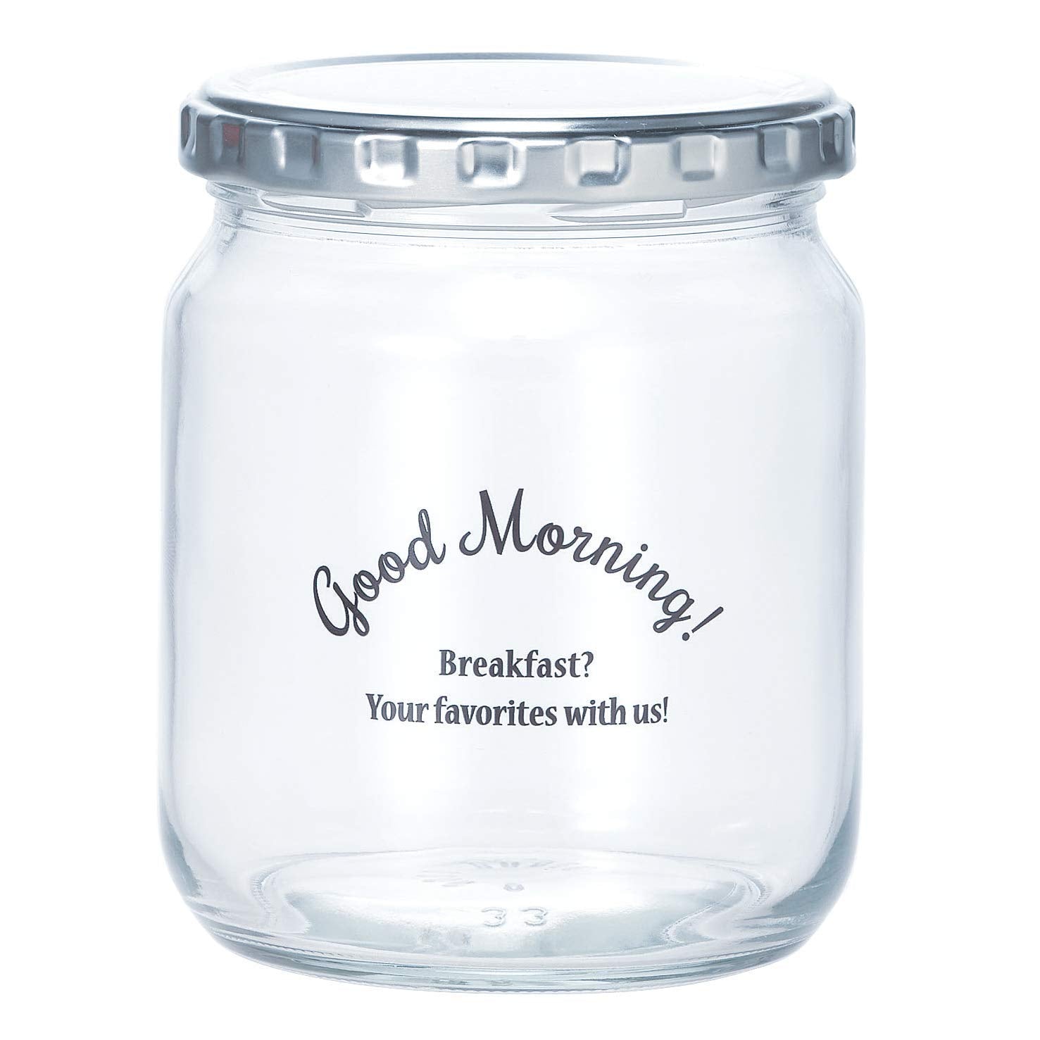 Toyo Sasaki Glass Canister M Black Storage Bottle Japan W/Bookmark Hw-