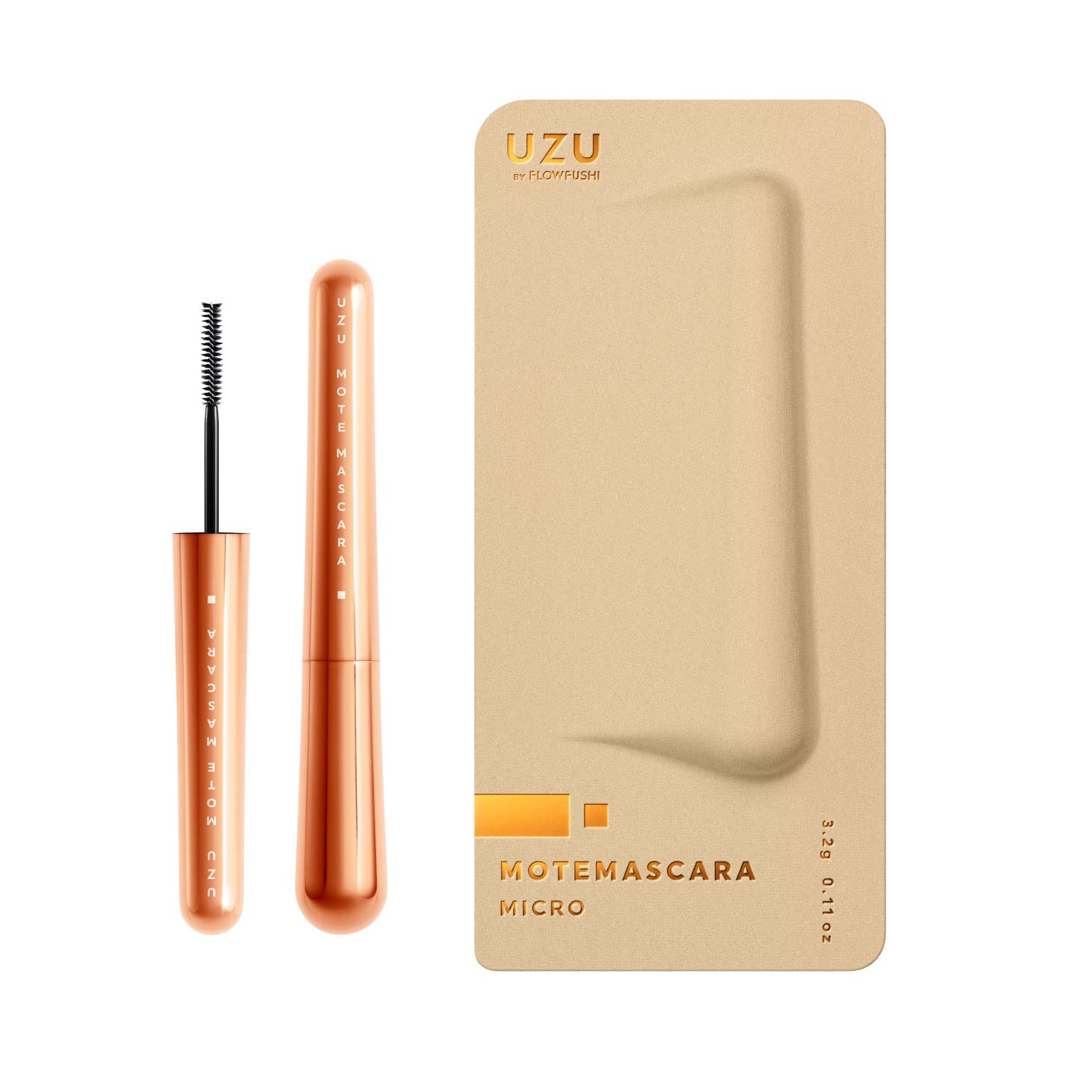 Uzu by Flowfushi 38℃ Orange Mote Mascara - Water Resistant Alcohol Fre